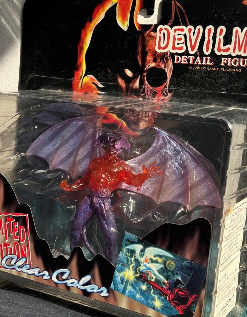 售：惡魔人 絕版美品 1998年 UNIFIVE デビルマン 惡魔人 DEVILMAN 韮澤靖 限量 蓄光版 吊卡模型 $500*3 DevilMan惡魔人 Medicom Rah 12吋 ...
