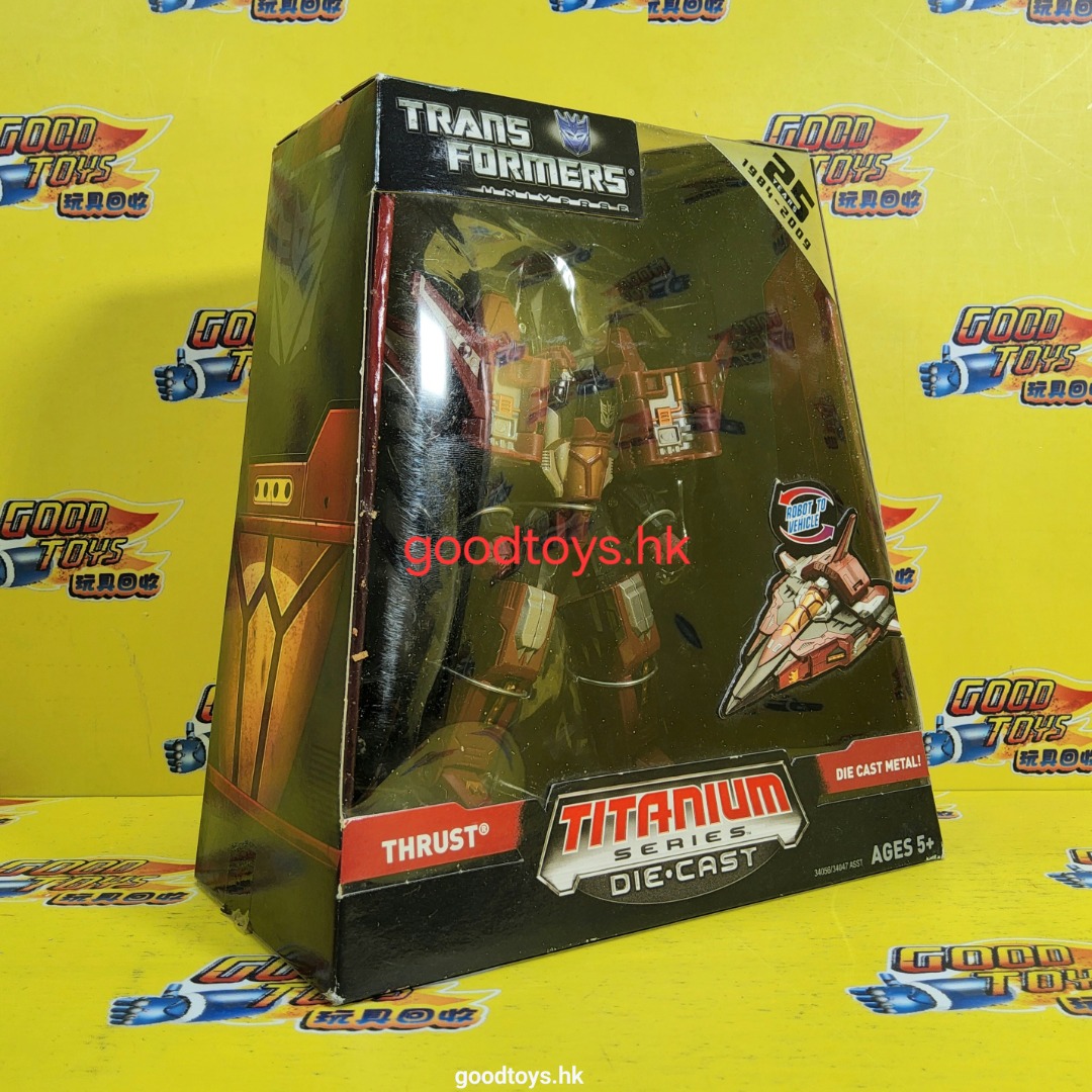 全新未開封 HASBRO TRANSFORMERS UNIVERSE TITANIUM SERIES DIE.CAST THRUST 變形金剛 ...