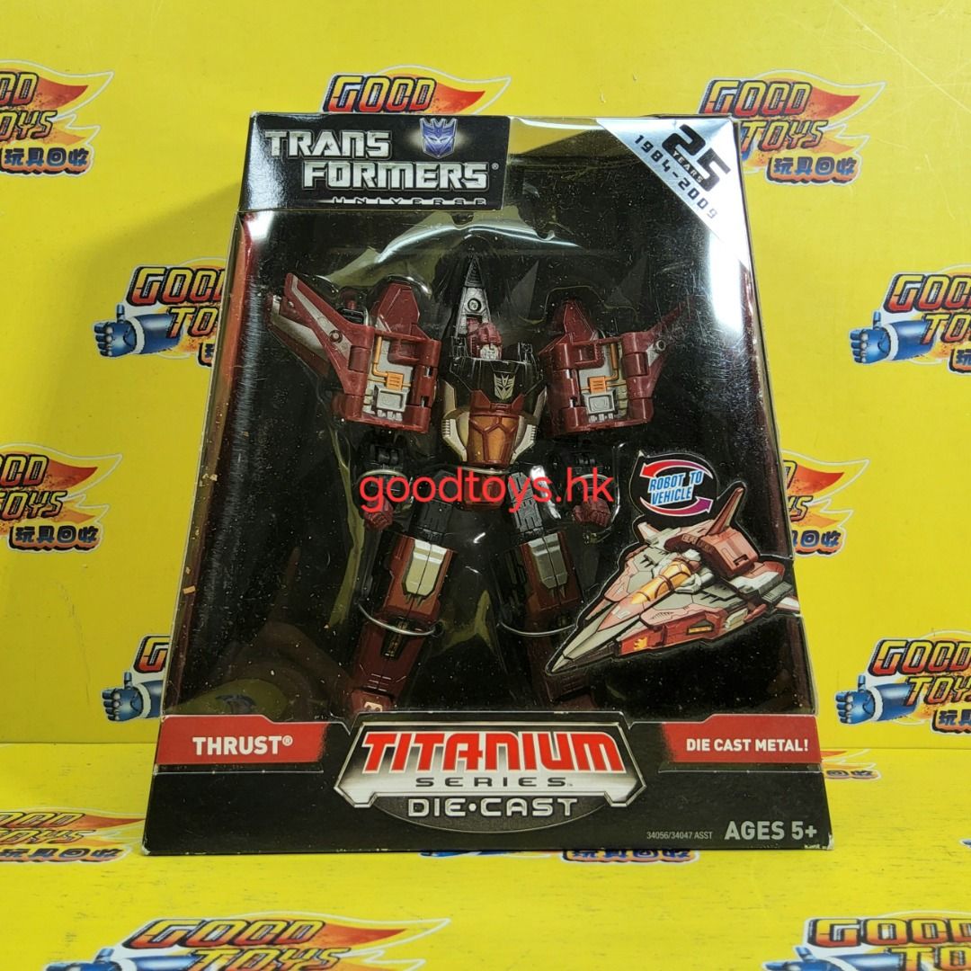 全新未開封 HASBRO TRANSFORMERS UNIVERSE TITANIUM SERIES DIE.CAST THRUST 變形金剛 ...