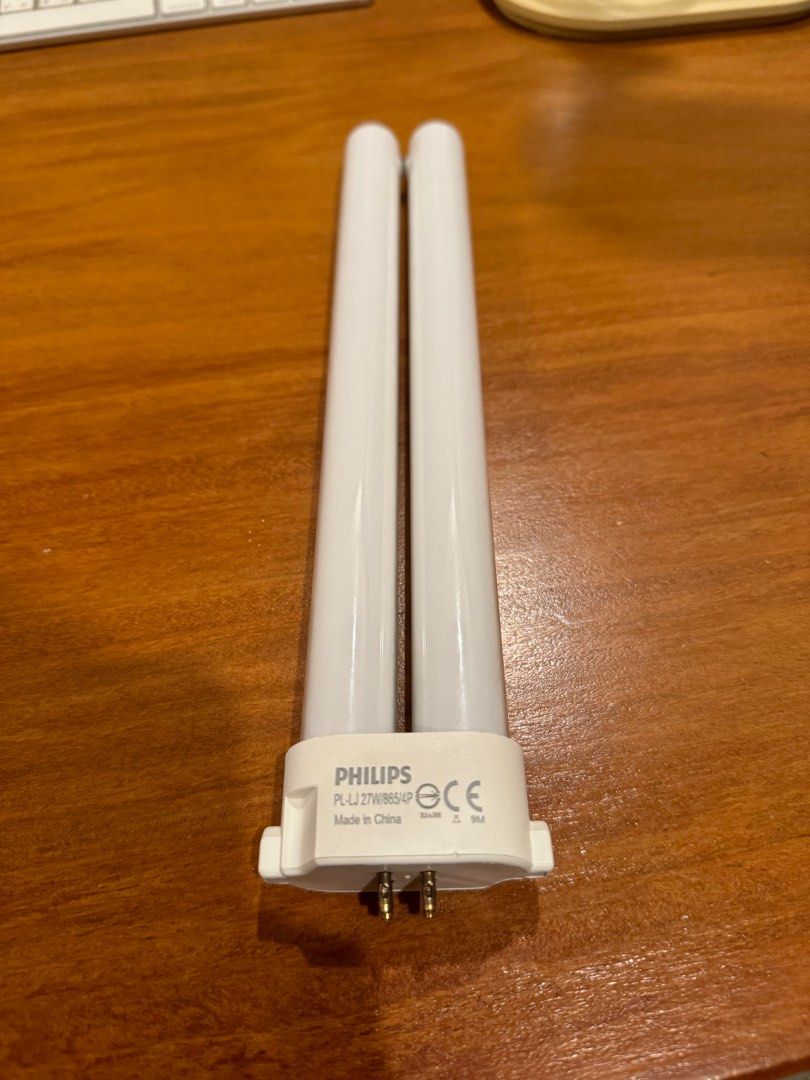 飛利浦 PL-LJ 27W 865 4P 晝光色 燈管/ FPL27通用, 家具及居家用品, 燈飾及風扇, 燈飾在旋轉拍賣