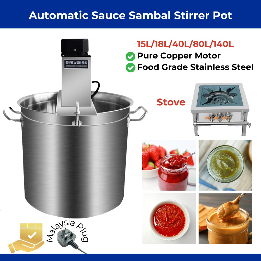 Automatic Stirrer Sauce Sambal Paste Pot Stirrer Auto Cooking Machine ...