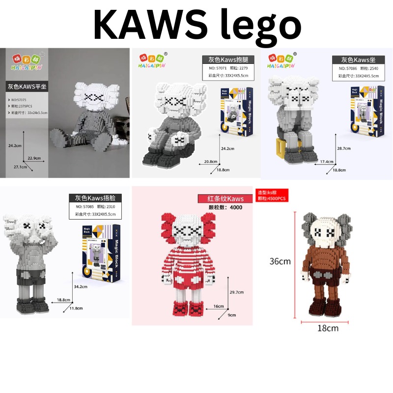BN Original KAWS lego Sesame Street bearbrick lego, Hobbies & Toys ...