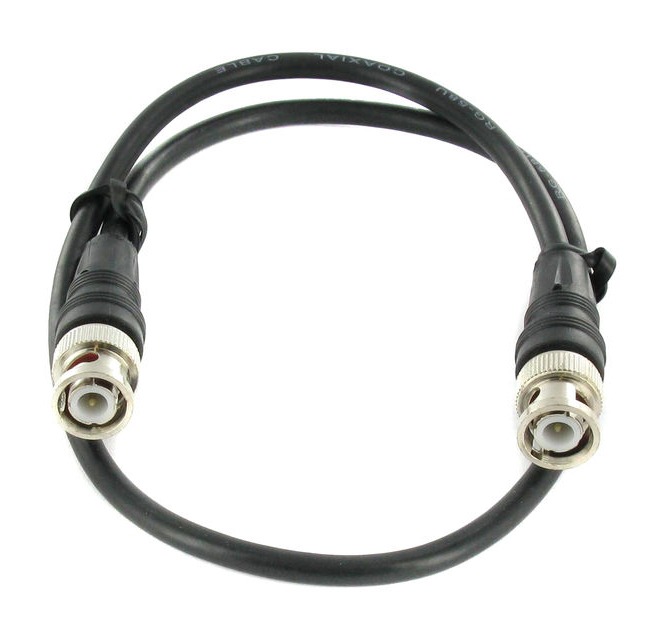 BNC plug Male to Male Extension Connector Adapter Wire coaxial cable 75 ...
