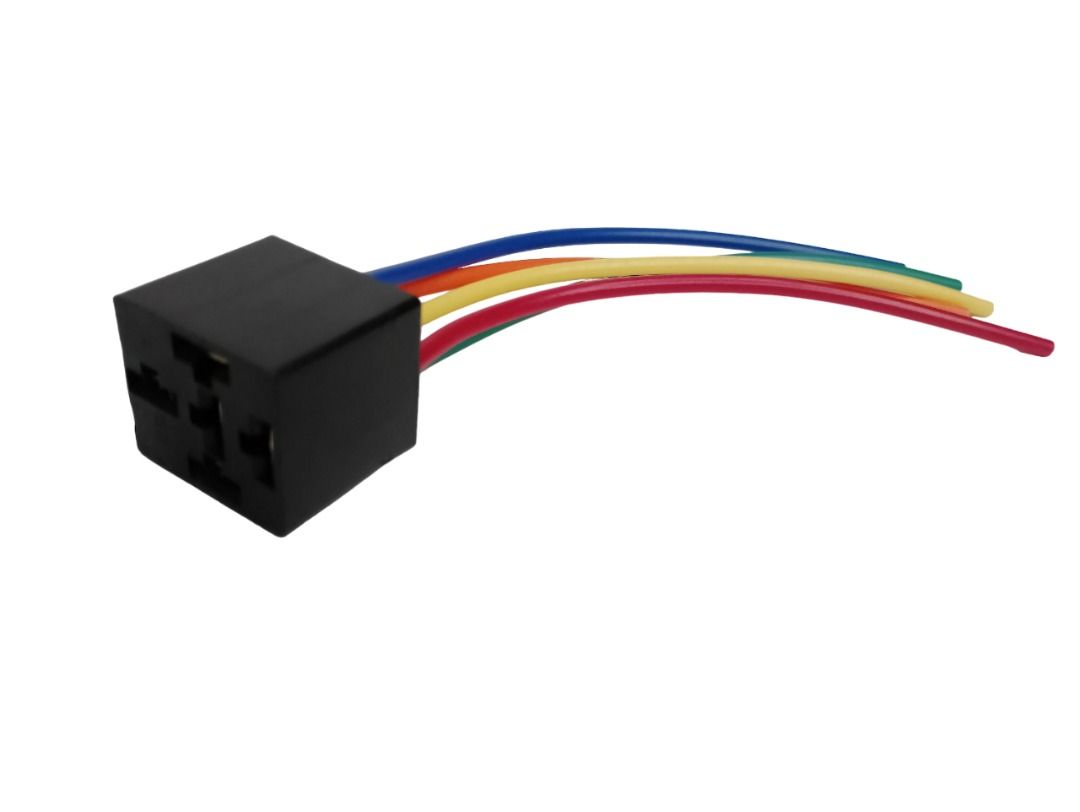 BOSCH RELAY SOCKET with WIRES 5-PIN 12V SPDT, BEST FOR MOTORCYCLE RELAY ...