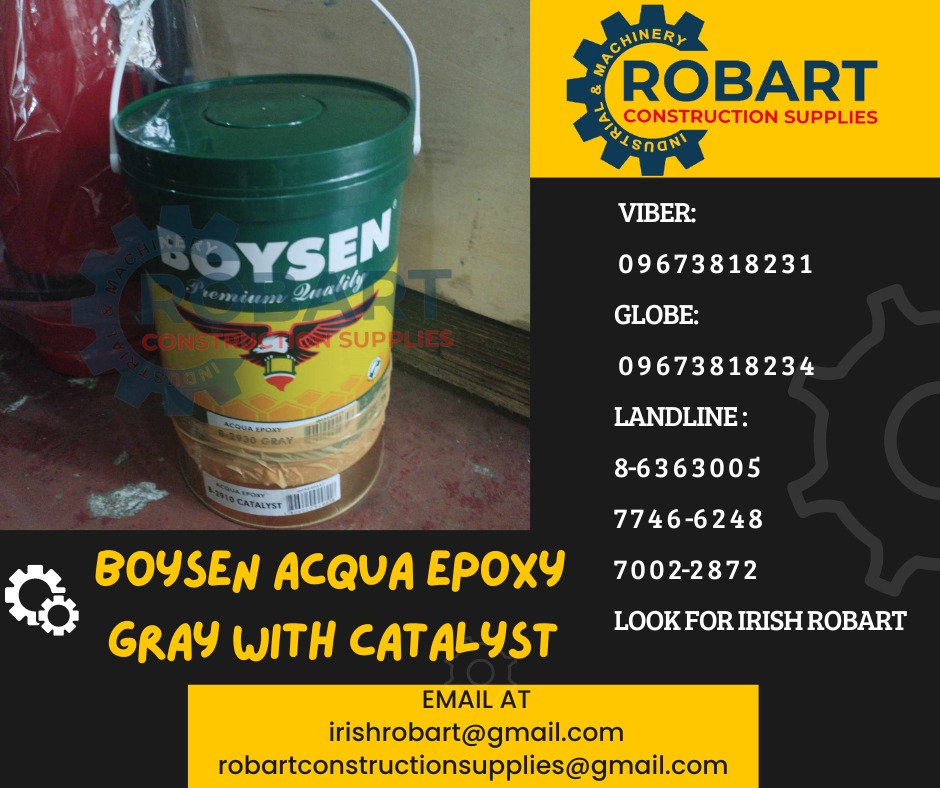 boysen Acqua Epoxy gray with catalyst, Commercial & Industrial ...