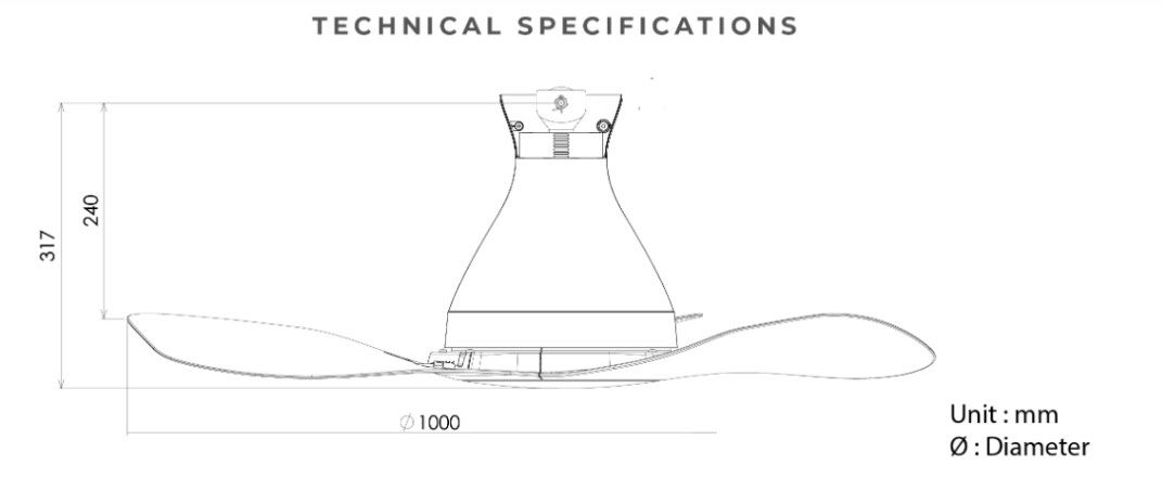 Brand New KDK F40GP (white) DC Ceiling fan with light, Furniture & Home ...