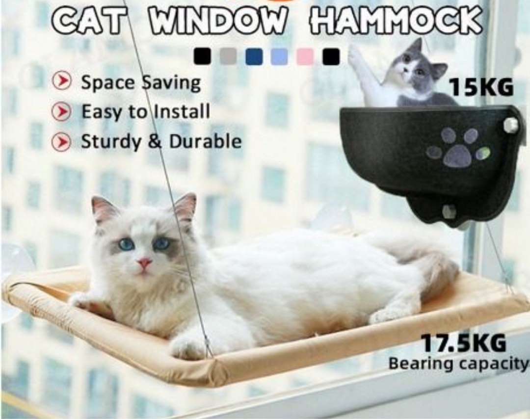 diy cat window hammock