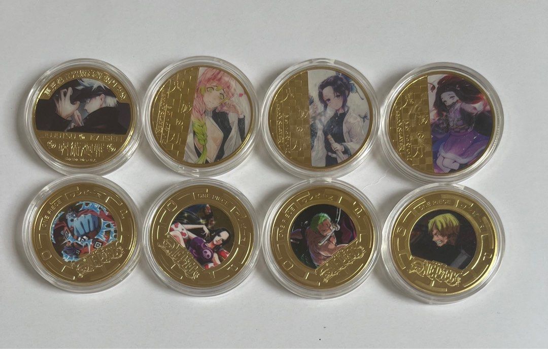 Coin one piece demon slayer jujutsu kaisen OP DS JJK, Hobbies & Toys ...