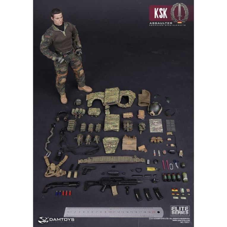 Dam Toys 1/6 Elite Series KSK Kommando Spezialkrafte (Special Forces Command, KSK) Assaulter ...