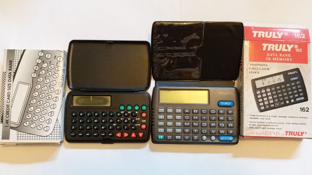 Data Bank Truly 2K / 1.4k credit card size databank 懷舊物品, 電腦＆科技, 商務用科技 ...