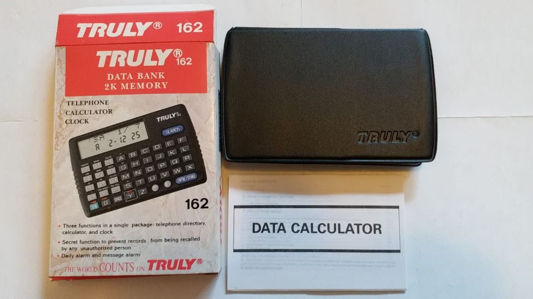 Data Bank Truly 2K / 1.4k credit card size databank 懷舊物品, 電腦＆科技, 商務用科技 ...