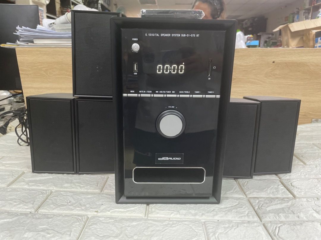 dbaudio 5.1 channel home theater with USB/sd card/bluetooth/fm radio ...