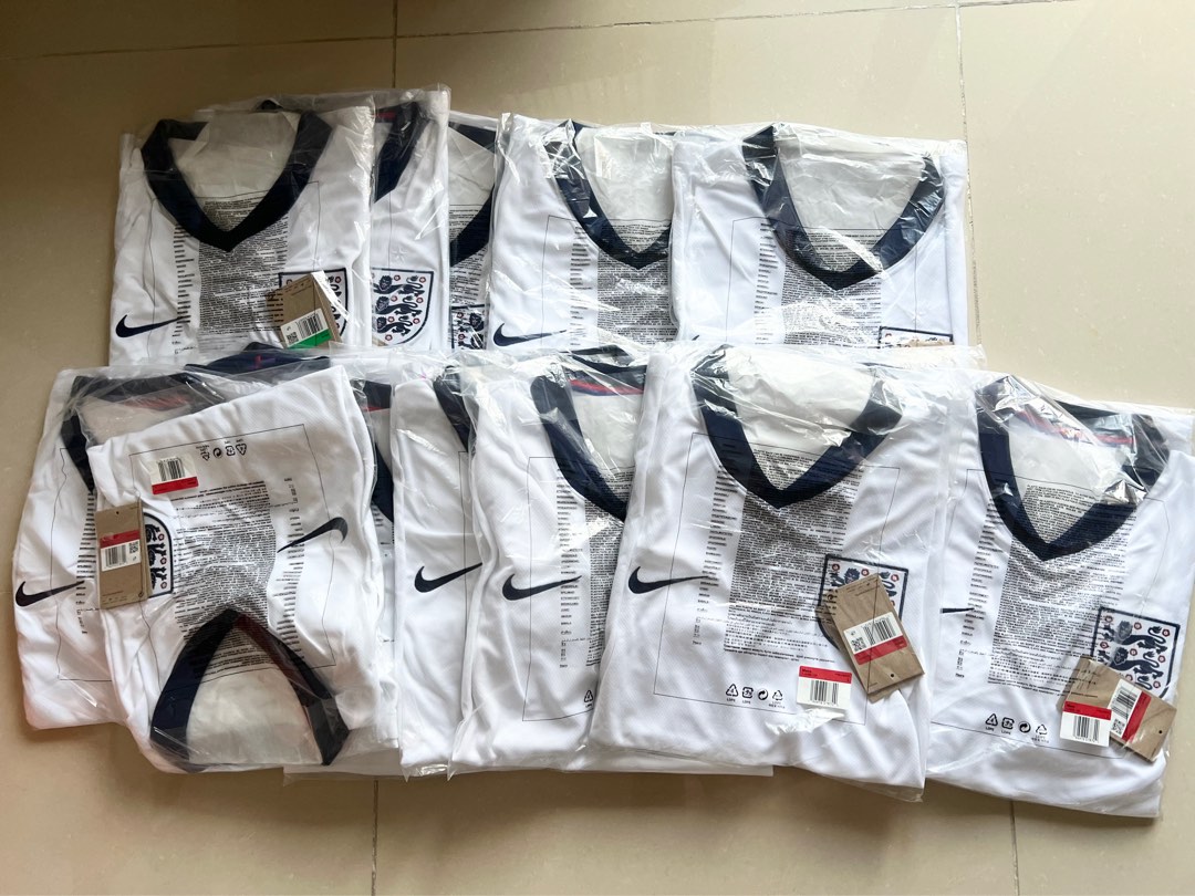 英格蘭England 主場球衣波衫 Home 2024 歐國盃 FJ4285-100, 男裝, 運動服裝 - Carousell