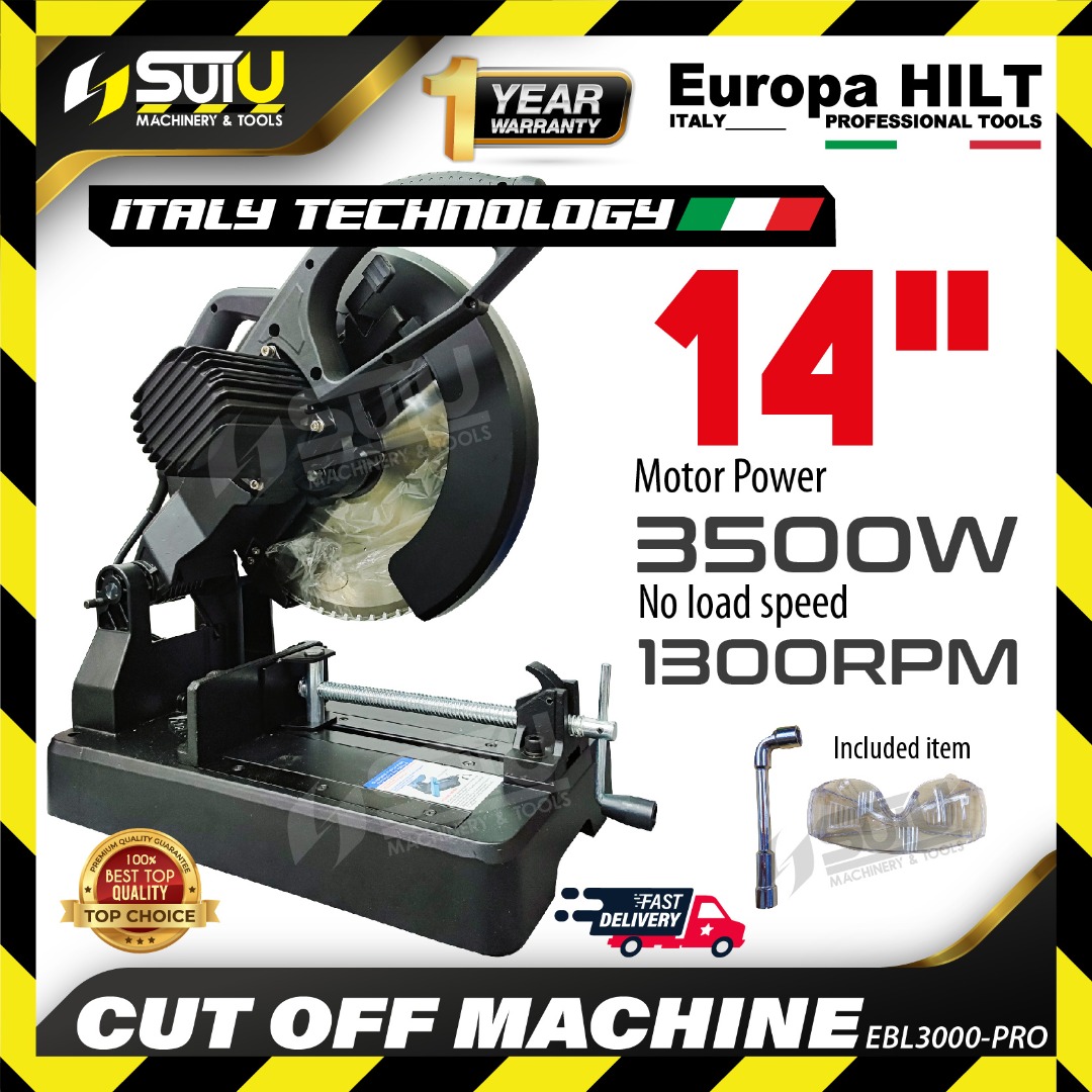 EUROPA HILT EBL3000-PRO / EBL3000PRO 14" Cut Off Machine (Brushless ...