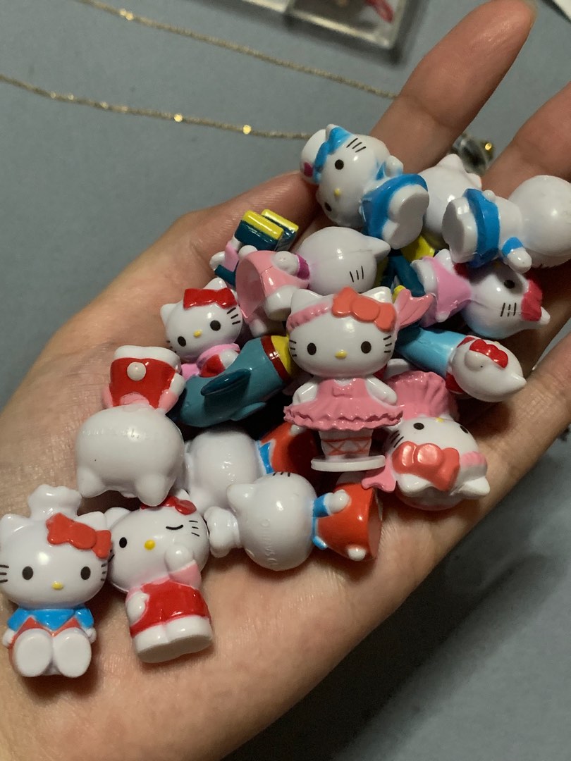 (For take all) Hello Kitty mini figures with markings sanrio, Hobbies ...