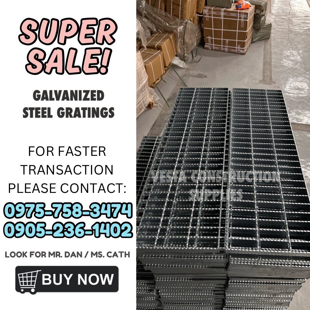 Galvanized Steel Gratings, Commercial & Industrial, Construction Tools & Equipment on Carousell