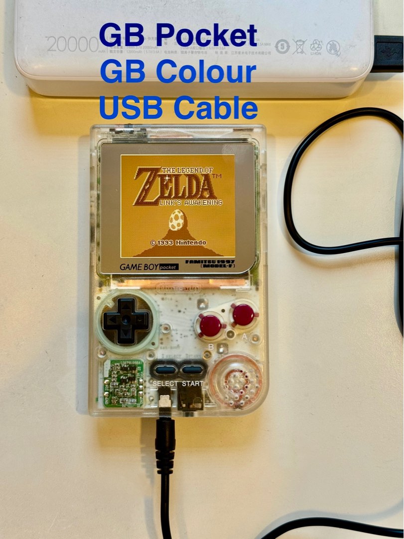 Gameboy Colour / Gameboy Pocket USB Power Cable, Video Gaming, Gaming ...