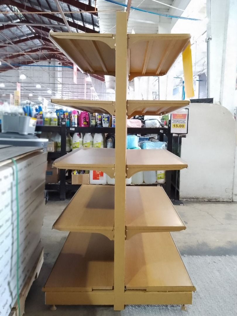 Gondola Display Rack Back To Back 5 Layer, Furniture & Home Living ...