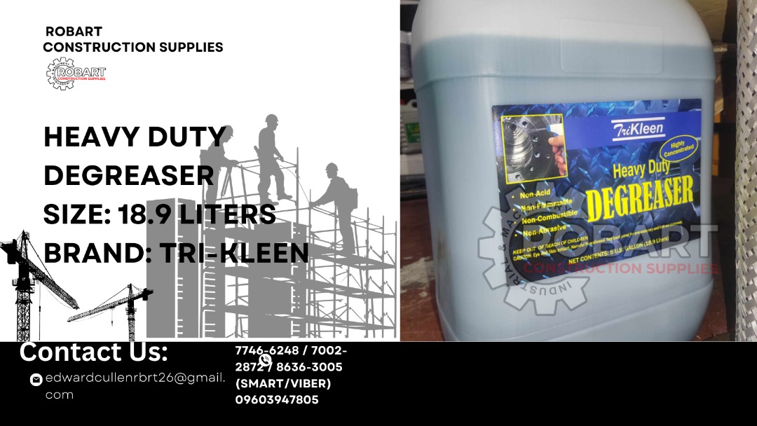 Heavy Duty Degreaser Tri-Kleen 18.9 Liters, Commercial & Industrial, Construction & Building ...