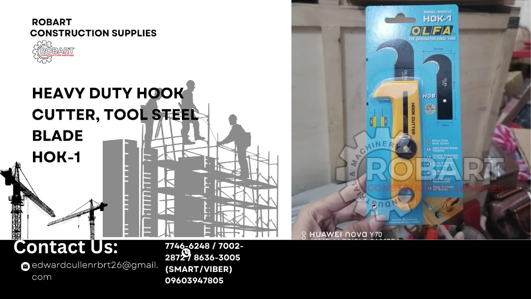 Heavy Duty hook cutter, tool steel blade, Commercial & Industrial ...