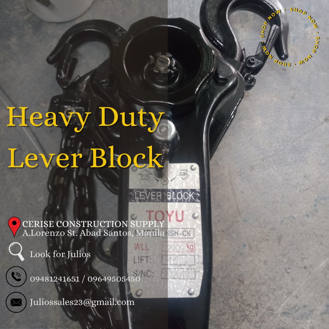 Heavy Duty Lever Block, Commercial & Industrial, Construction Tools ...