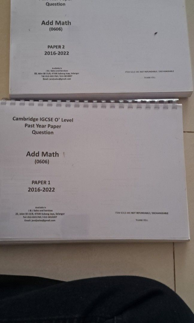 IGCSE Past years paper 1 and paper 2, Hobbies & Toys, Books & Magazines ...