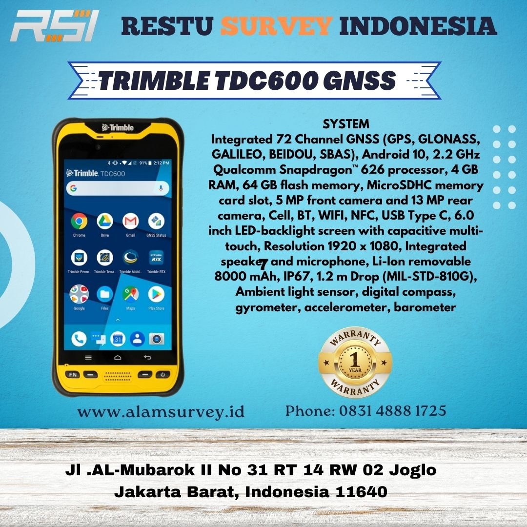JUAL Trimble TDC600 GNSS Controller with Trimble Access GNSS ...