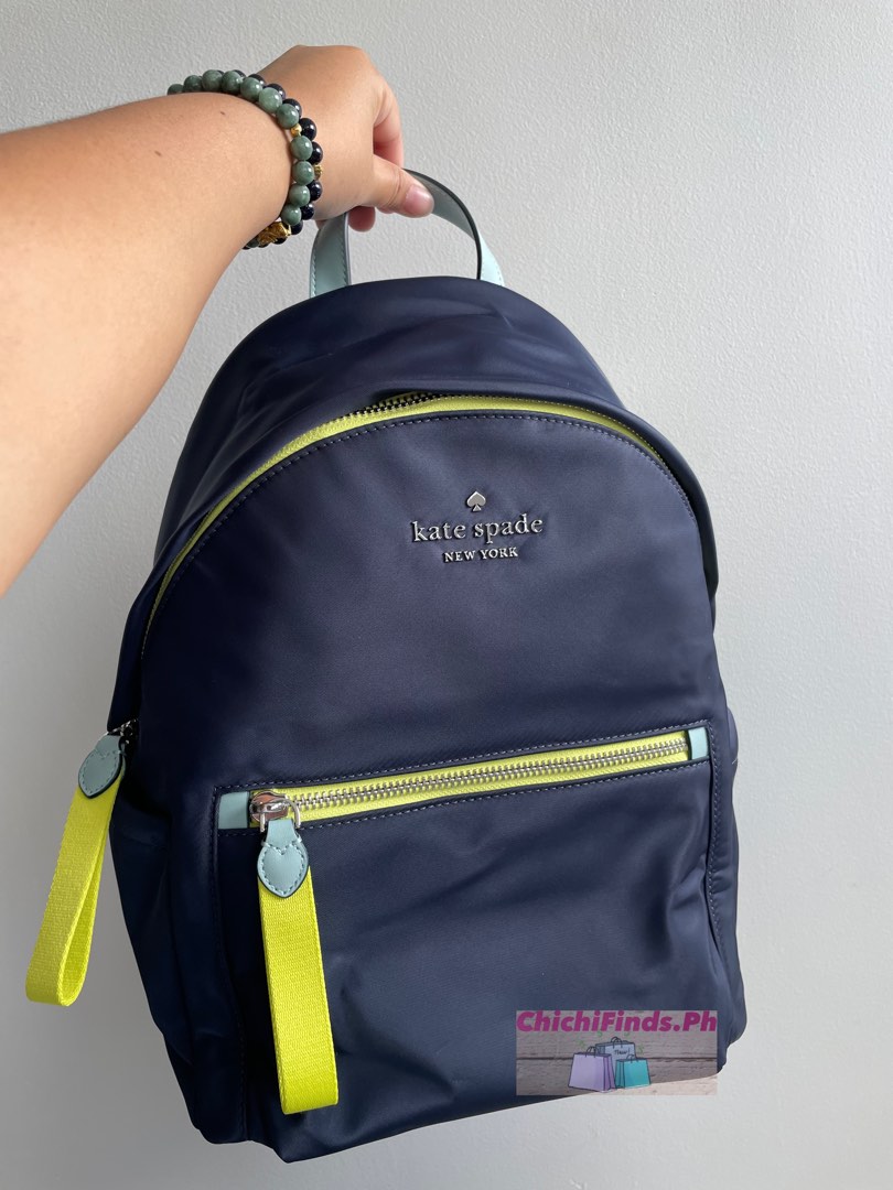 Kate Spade Chelsea Medium Backpack in Blazer Blue, Women's Fashion ...