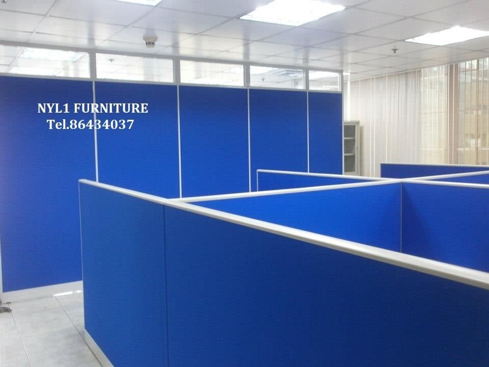 LINEAR WORKSTATION CUBICLE TABLE / OFFICE FURNITURE / OFFICE PARTITION ...