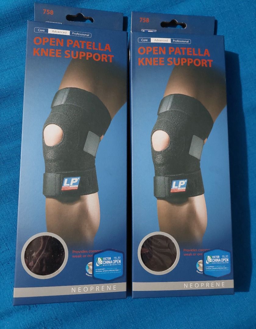 LP 758 open patella knee support 2 pieces, Sports Equipment, Other ...
