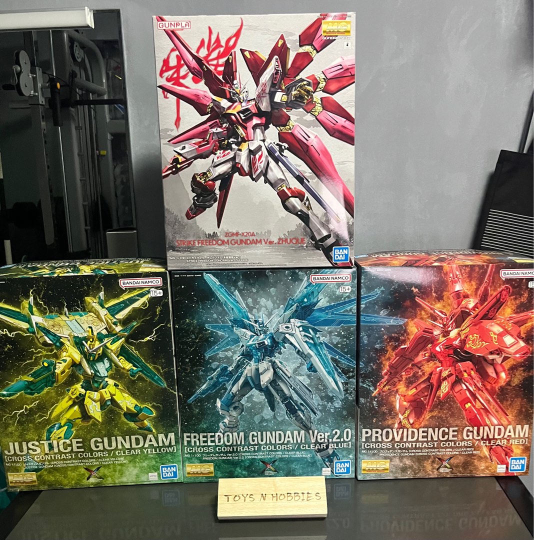 MG Gundam seed cross contrast Freedom/Justice/Providence and zhuque ...