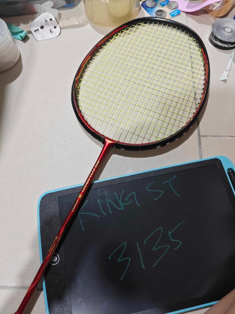 [NEW STRING] LINING Li-Ning 3D calibar X Boost Badminton Racket ...