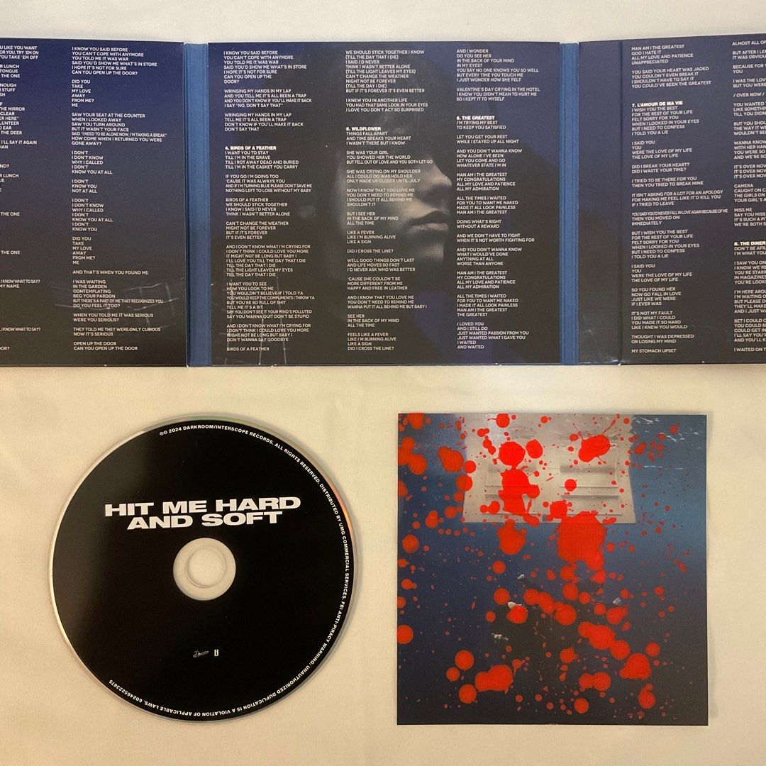 [On Hand] Billie Eilish - HIT ME HARD AND SOFT SPLATTER PAINT CD not ...