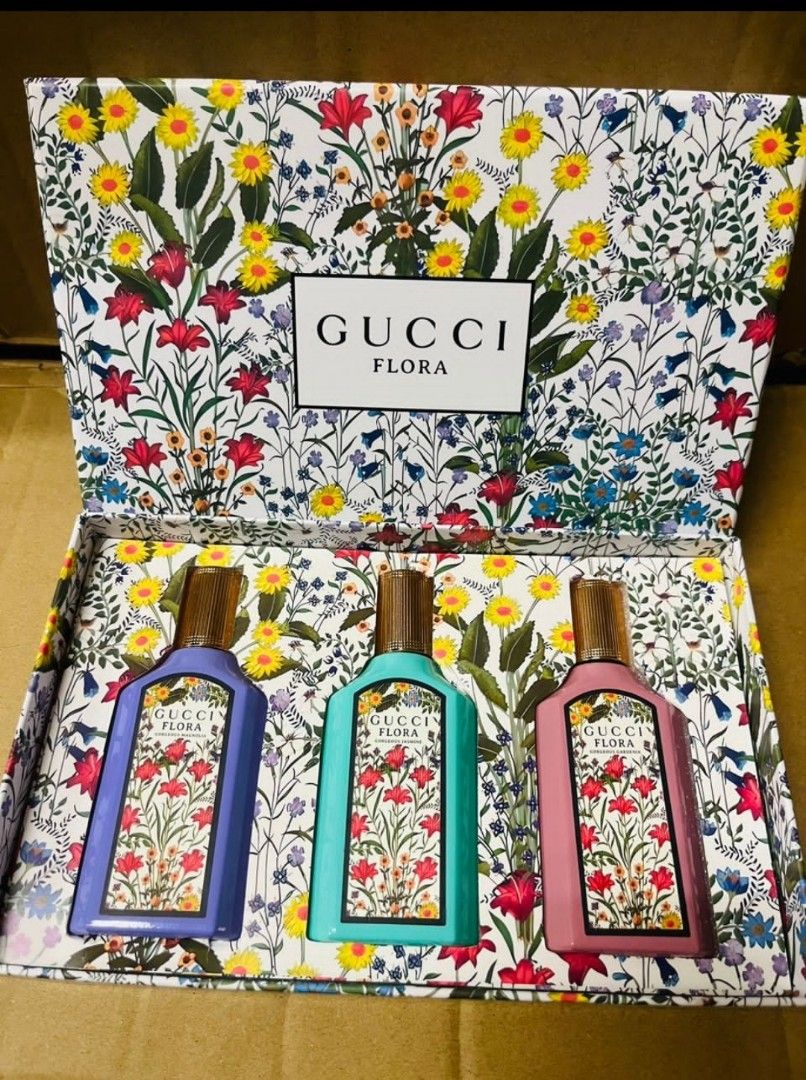Perfume Gucci flora gorgeous Gardenia Perfume miniature gift set ...