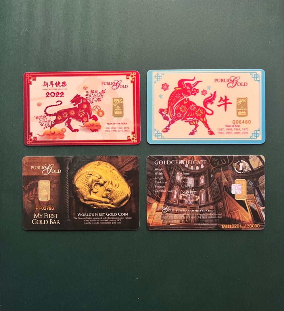 Gold bar Public Gold 1g, Hobbies & Toys, Collectibles & Memorabilia ...
