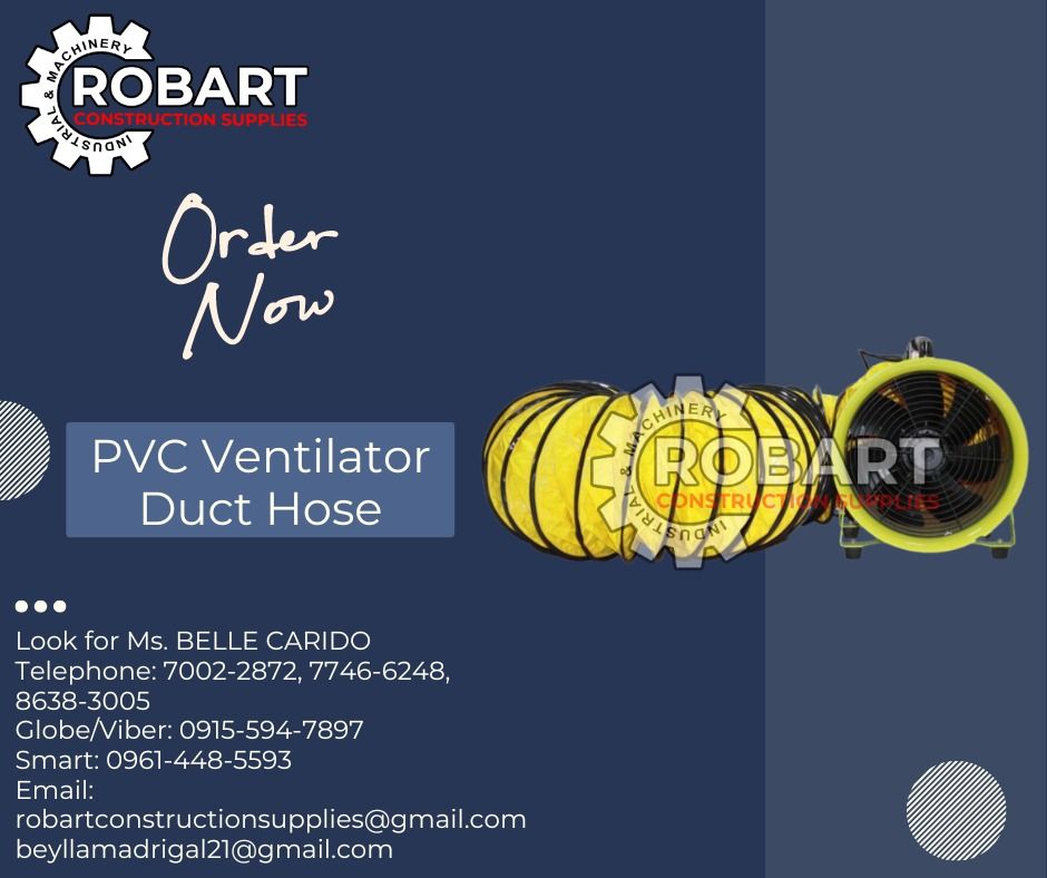 PVC Ventilator Duct Hose, Commercial & Industrial, Construction Tools ...
