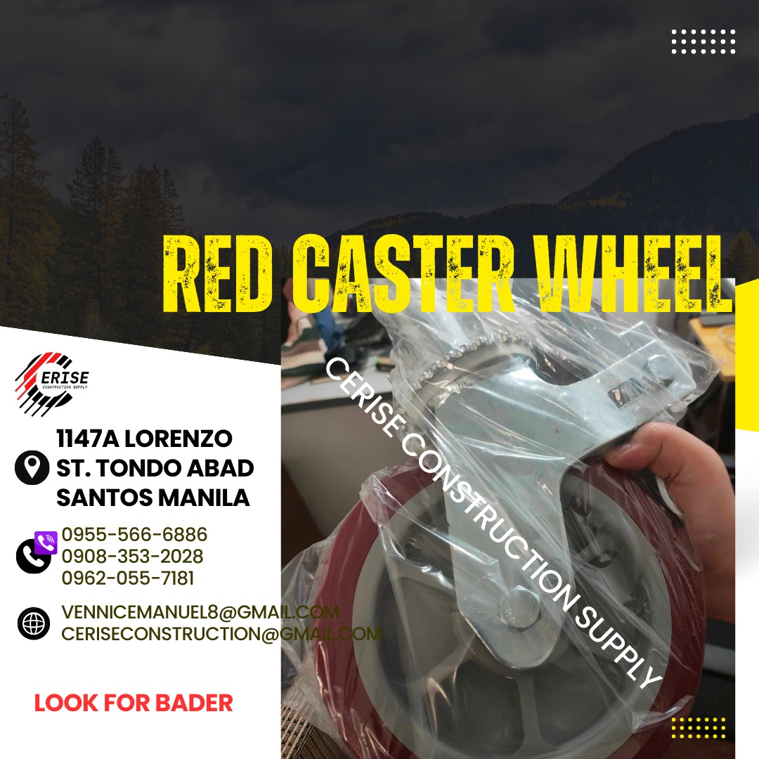 RED CASTER WHEEL FOR SALE, Commercial & Industrial, Construction Tools ...