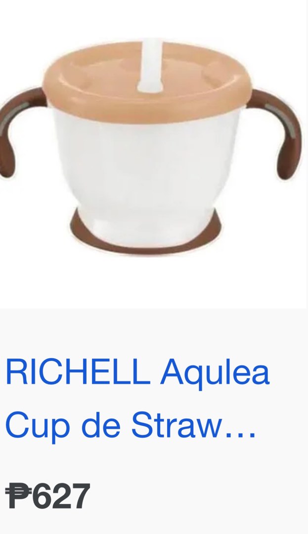 Richell Aqualea De Straw Training, Babies & Kids, Nursing & Feeding, Weaning & Toddler Feeding ...