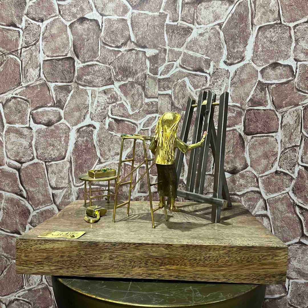 Ronald Castrillo Sculpture with Jovan Benito Painting, Furniture & Home ...