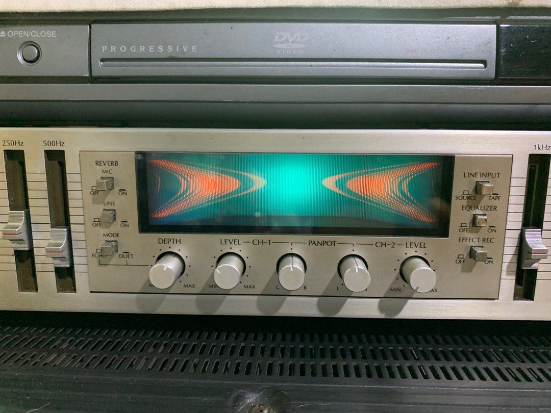 SANSUI RG-7 STEREO GRAPHIC EQUALIZER CONSOLETTE AC 110-220 VOLTS 50/60 ...