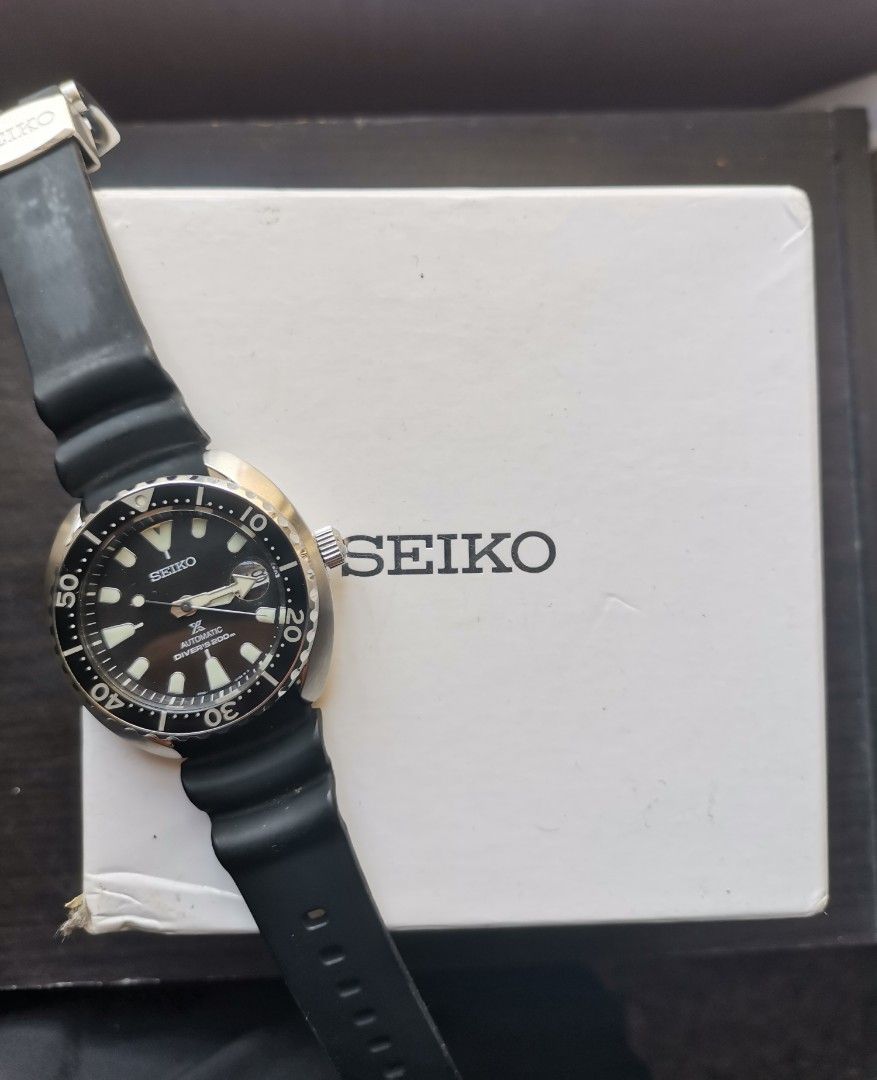 Seiko Mini Turtle srpc35k1, Men's Fashion, Watches & Accessories ...