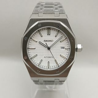 (MOD) SEIKO White Dial Royal Oak AP, Men's Fashion, Watches ...