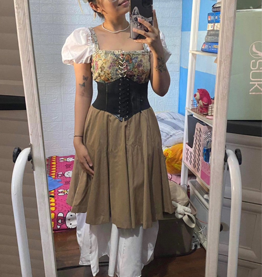 [SET] Princess/ Damsel Costume (Bridgerton Vibes), Women's Fashion ...