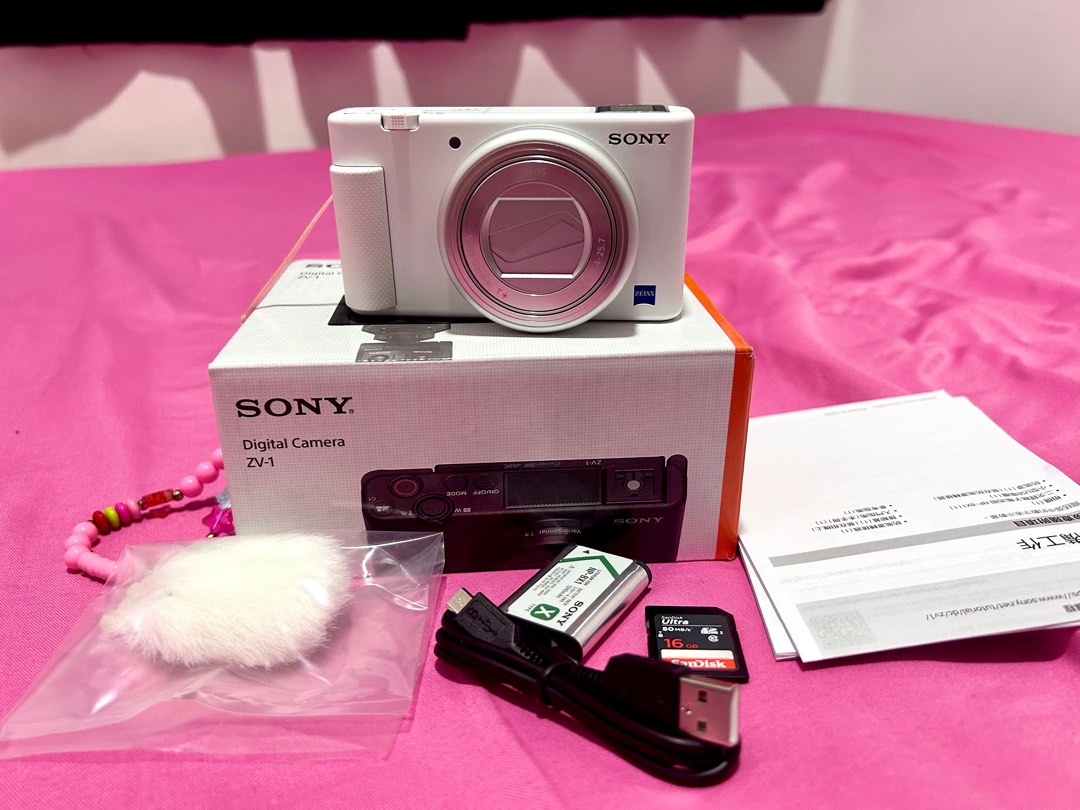 Sony ZV-1 White, Photography, Cameras on Carousell