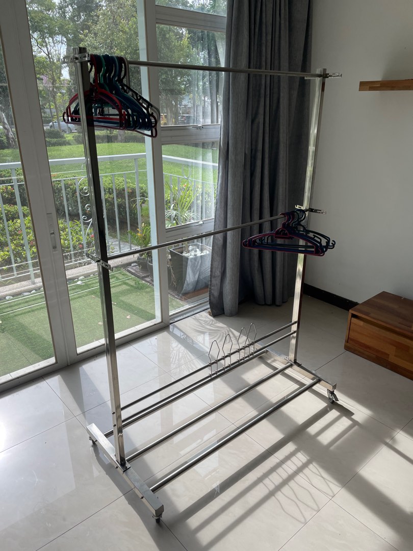 Stainless steel hanging rack, Furniture & Home Living, Outdoor ...