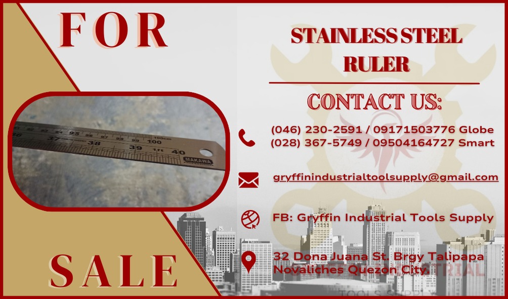 STAINLESS STEEL RULER, Commercial & Industrial, Industrial Equipment on ...