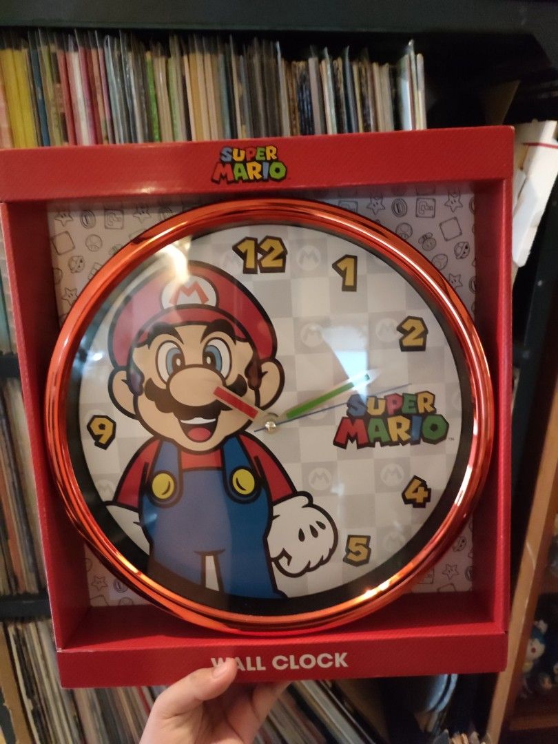 Super Mario Wall Clock, Furniture & Home Living, Home Decor, Clocks on ...