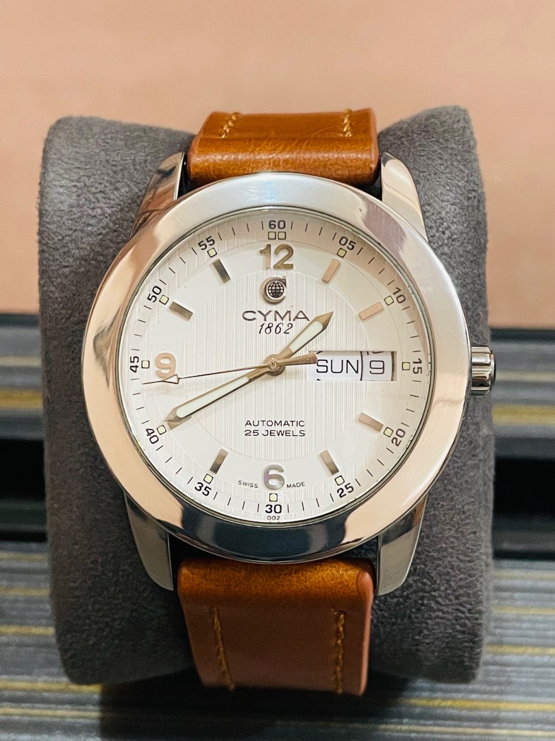 Swiss Cyma Automatic Watch, Men's Fashion, Watches & Accessories ...