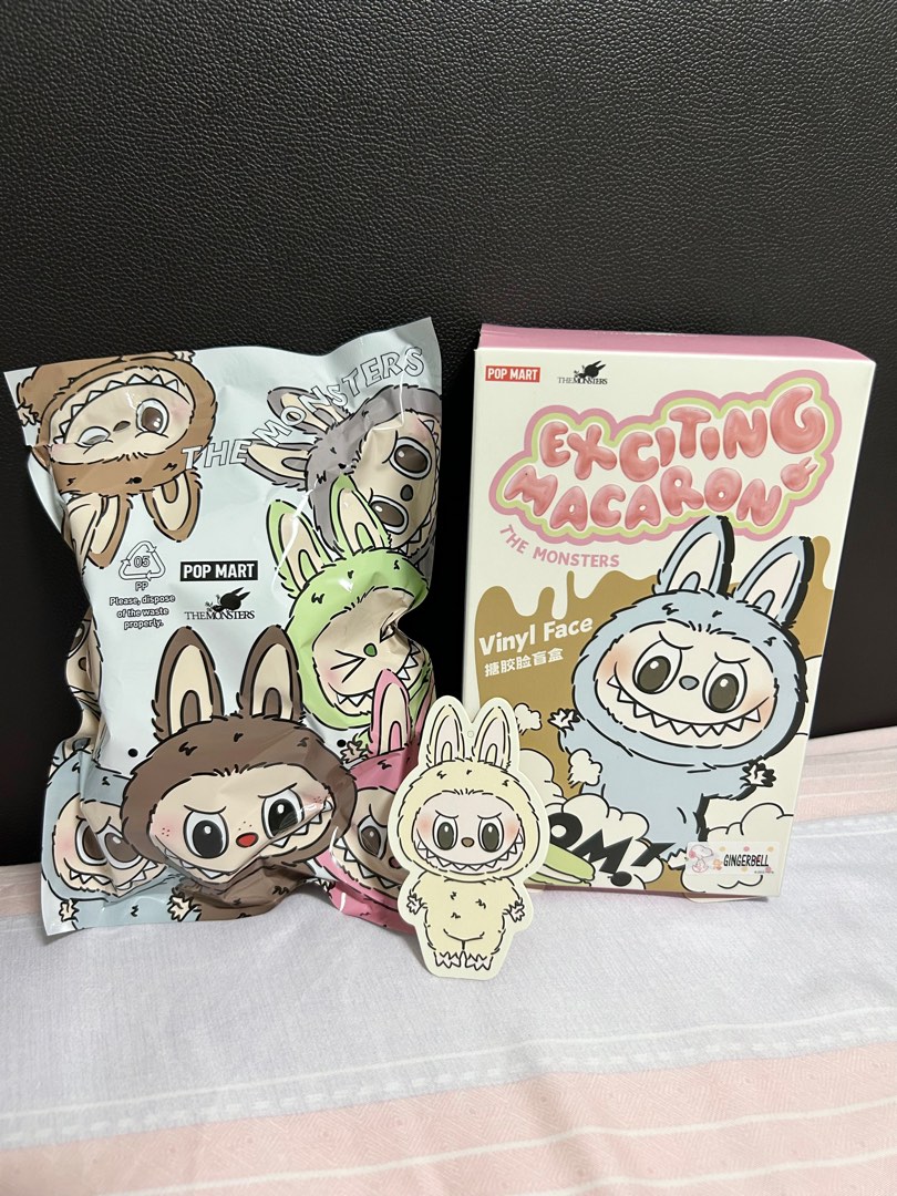 THE MONSTERS - Labubu Tasty Macarons Vinyl Face Blind Box - Soymilk ...