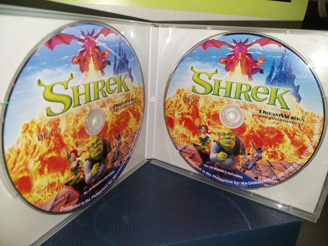 Vintage 2001, Shrek VCD, Hobbies & Toys, Music & Media, CDs & DVDs on Carousell
